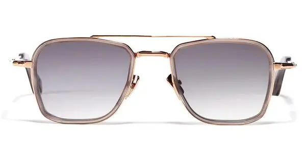 JOHN DALIA Rose Gold 18k Metal Sunglasses - Grey, Rose Gold