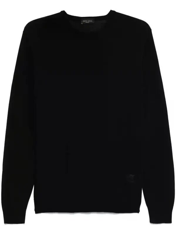 ROBERTO COLLINA Crew-neck Sweater - Black