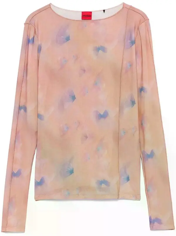 Hugo Butterfly-print Top