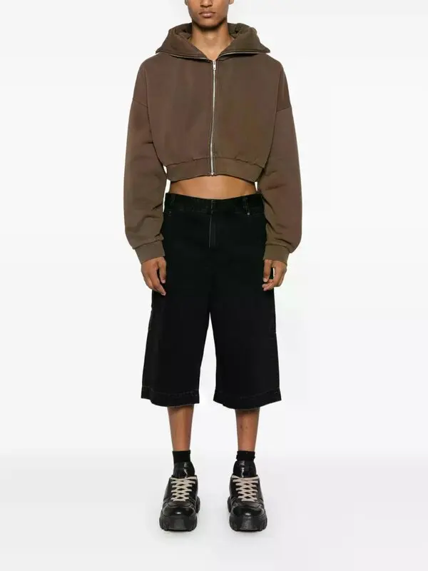 ENTIRE STUDIOS Cropped Zip-up Hoodie