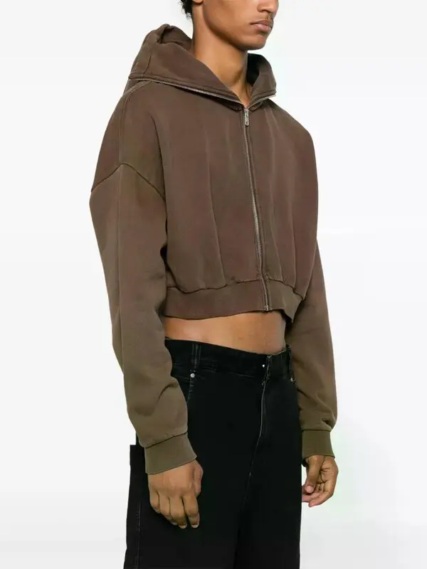 ENTIRE STUDIOS Cropped Zip-up Hoodie