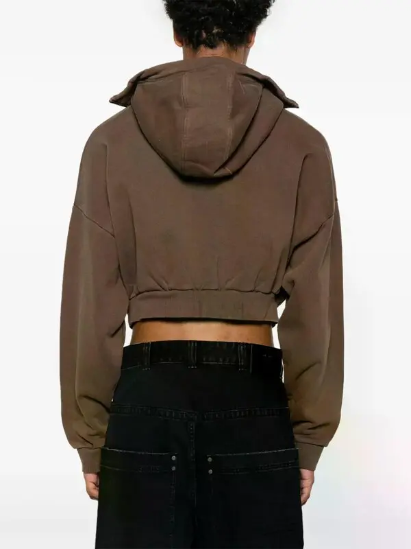 ENTIRE STUDIOS Cropped Zip-up Hoodie
