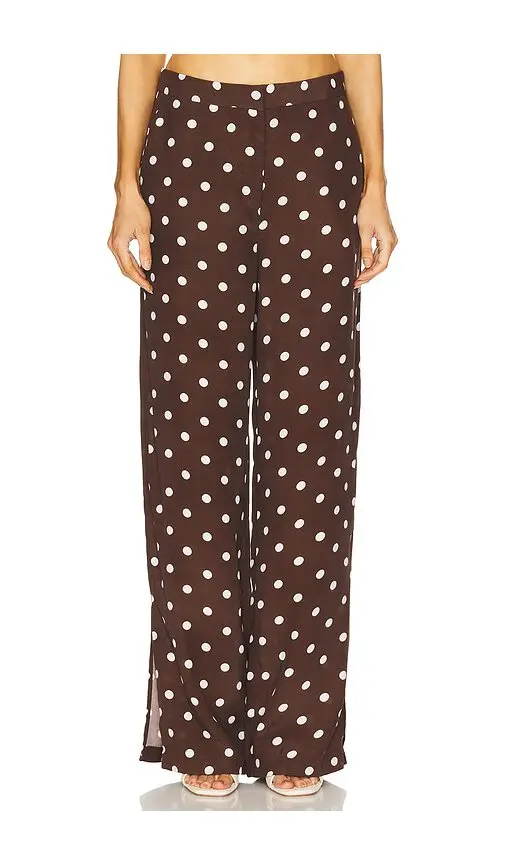 Hemant & Nandita Printed Pant - Brown & White