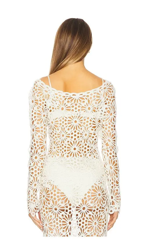 Norma Kamali Off Shoulder Raglan Top - Cream