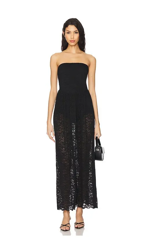 Show Me Your Mumu Diana Drop Waist Dress - Black