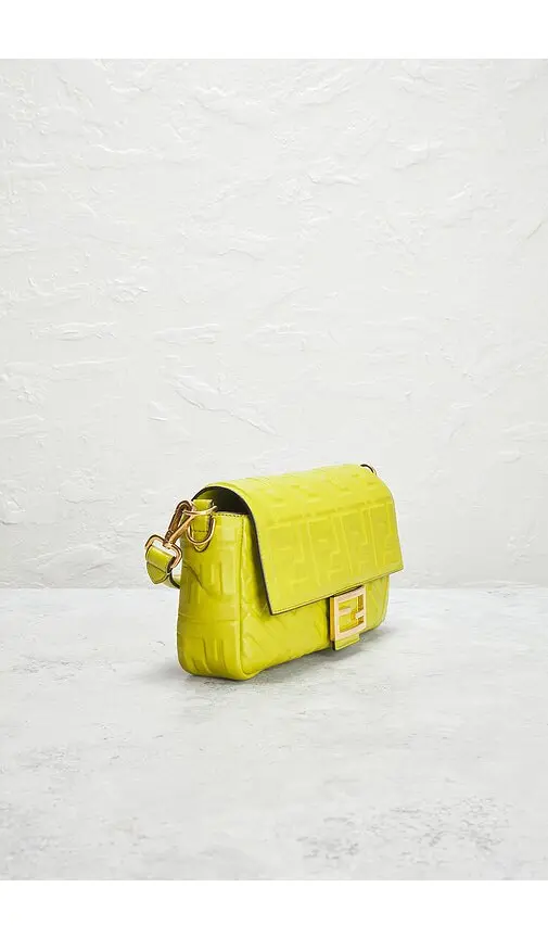 FWRD RENEW Fendi Embossed Ff Baguette Shoulder Bag
