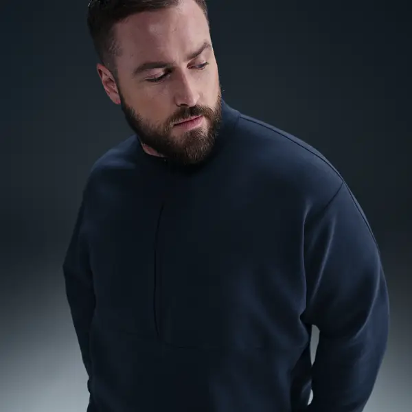 Nike 24.7 Impossiblysoft Dri-fit 1/2-zip Top - Blue