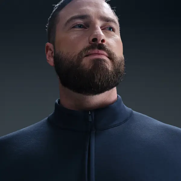 Nike 24.7 Impossiblysoft Dri-fit 1/2-zip Top - Blue