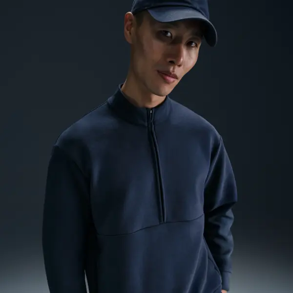 Nike 24.7 Impossiblysoft Dri-fit 1/2-zip Top - Blue
