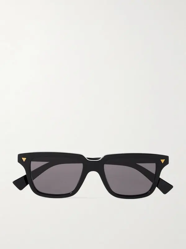 Bottega Veneta Square-frame Recycled-acetate Sunglasses - Black