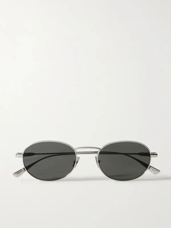 Saint Laurent Round-frame Sunglasses - Silver