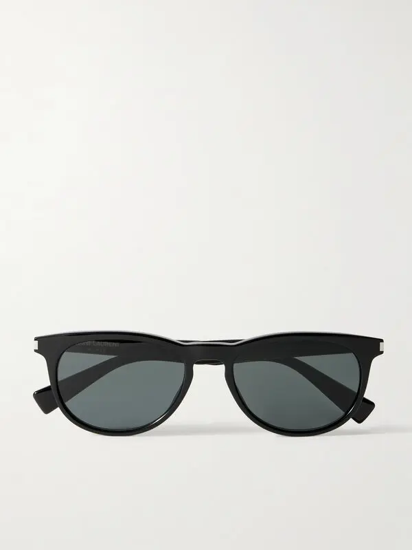 Saint Laurent Round-frame Recycled-acetate Sunglasses - Black