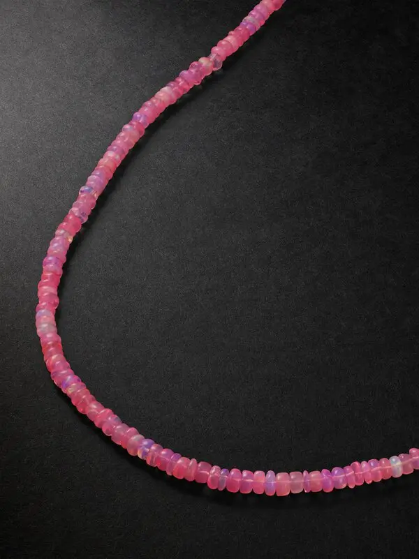 Jia Jia Mini Opal Beaded Necklace - Pink