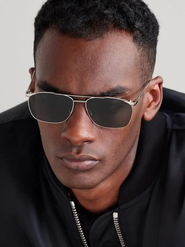 Saint Laurent Aviator-style Sunglasses - Silver
