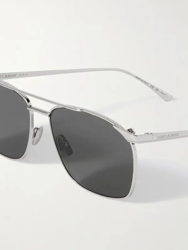 Saint Laurent Aviator-style Sunglasses - Silver