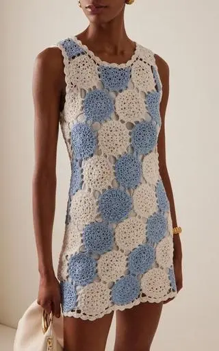 ALL THAT REMAINS Lola Crochet Mini Dress