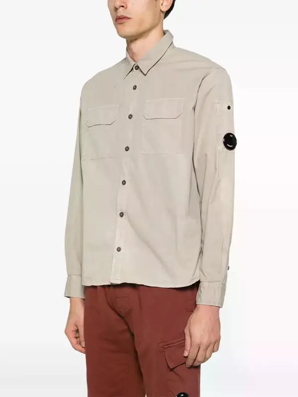 C.P. COMPANY Gabardine Shirt - Grey