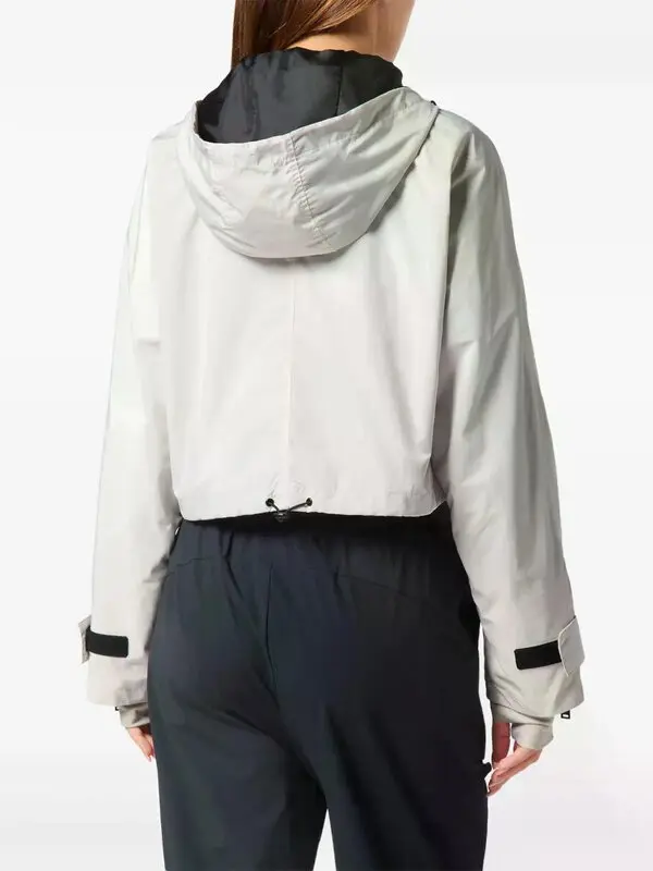 PLEIN SPORT Scratch-print Hooded Jacket - Grey