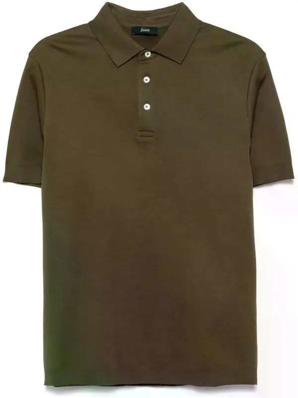 Herno Knitted Polo Shirt - Green