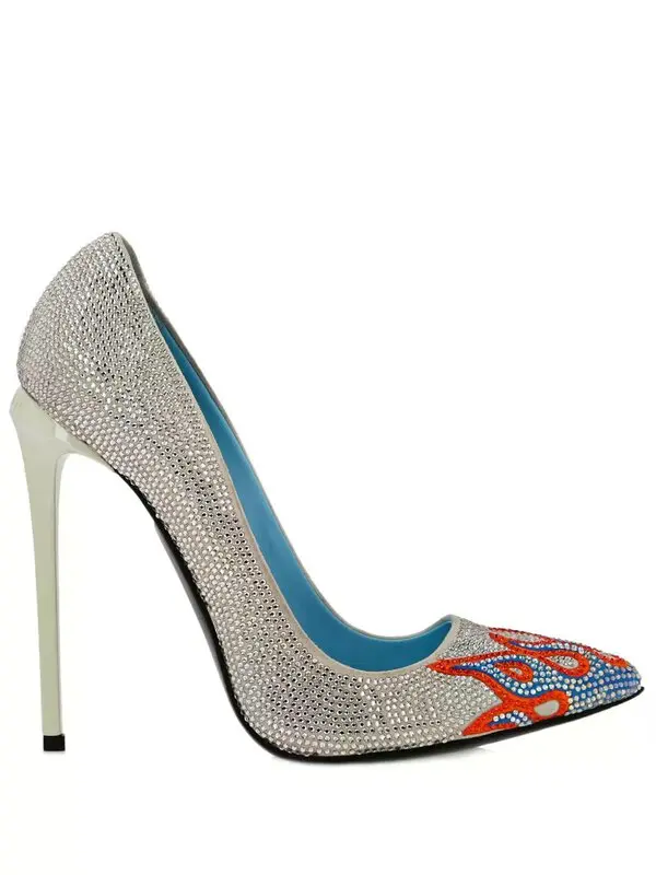 Philipp Plein 120mm Rhinestone-embellished Pumps