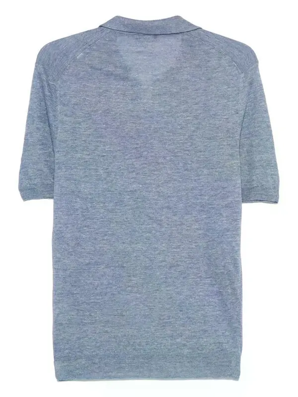 BARBA NAPOLI Fine-knit T-shirt - Blue