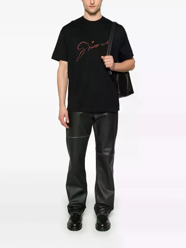 Givenchy Snake-print Cotton T-shirt - Black