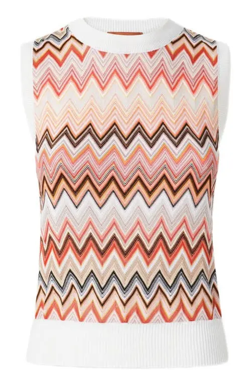 Missoni Viscose-blend Crewneck Vest - Multicoloured