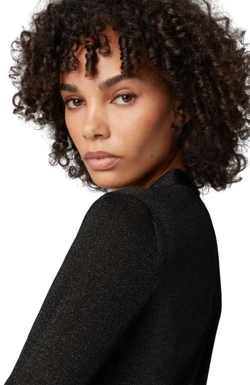 Missoni Long Lamé Viscose Cardigan With V-neck - Black