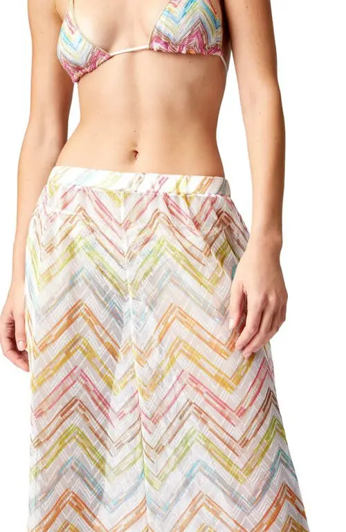 Missoni Printed Tulle Cover-up Palazzo Trousers