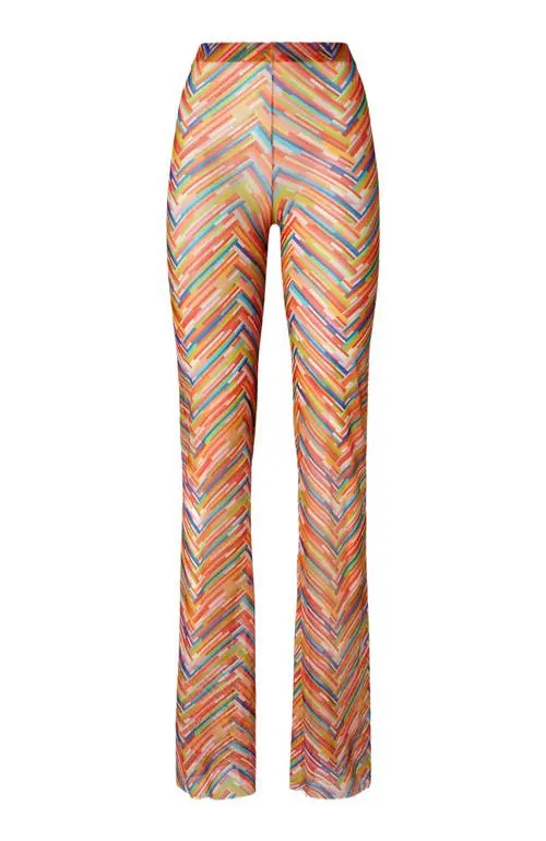Missoni Printed Tulle Straight Trousers - Multicoloured