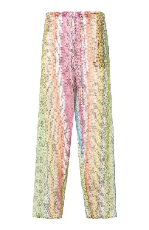 Missoni Printed Cotton And Silk-blend Trousers
