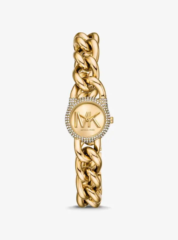 Michael Kors Petite Pavé -tone Chain-link Watch