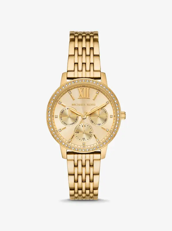 Michael Kors Melissa Pavé -tone Watch