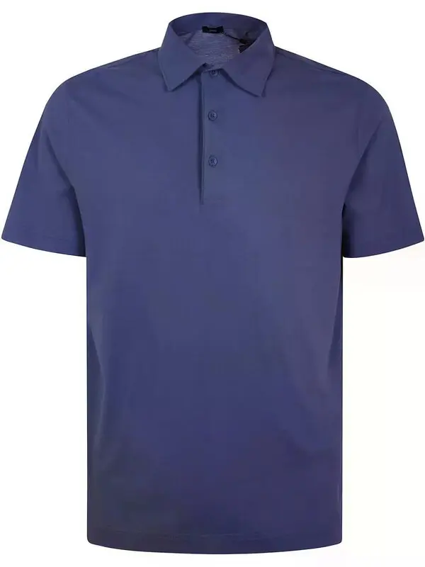Herno Button-fastened Polo Shirt - Blue