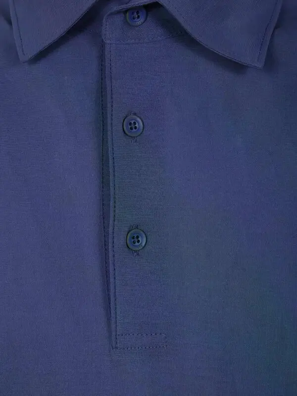 Herno Button-fastened Polo Shirt - Blue