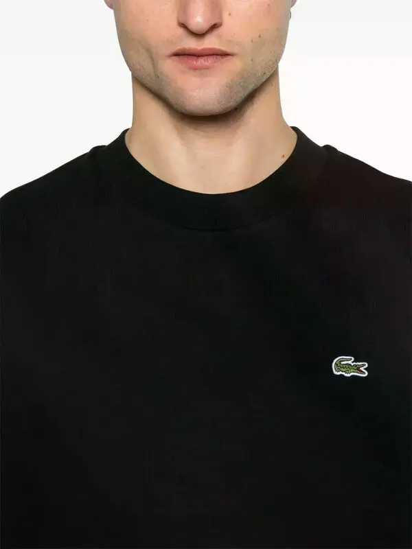 Lacoste Cotton Sweatshirt - Black