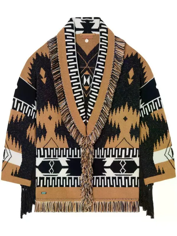 Alanui African Vibes Cardigan - Brown