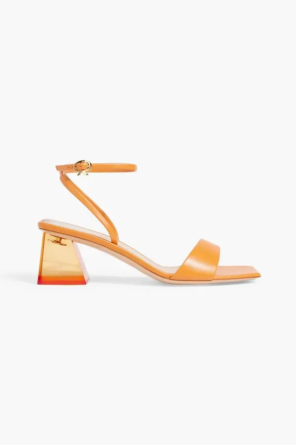 GIANVITO ROSSI Cosmic Leather Sandals