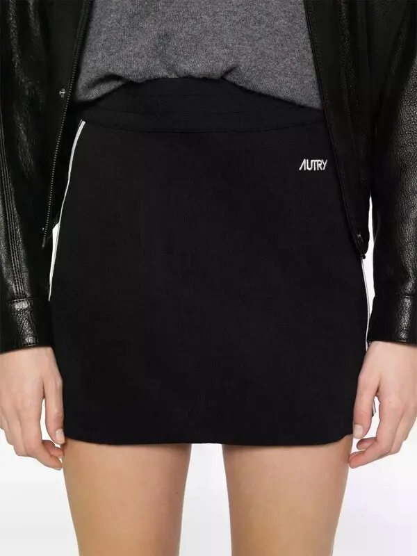 AUTRY Knitted Mini Skirt - Black