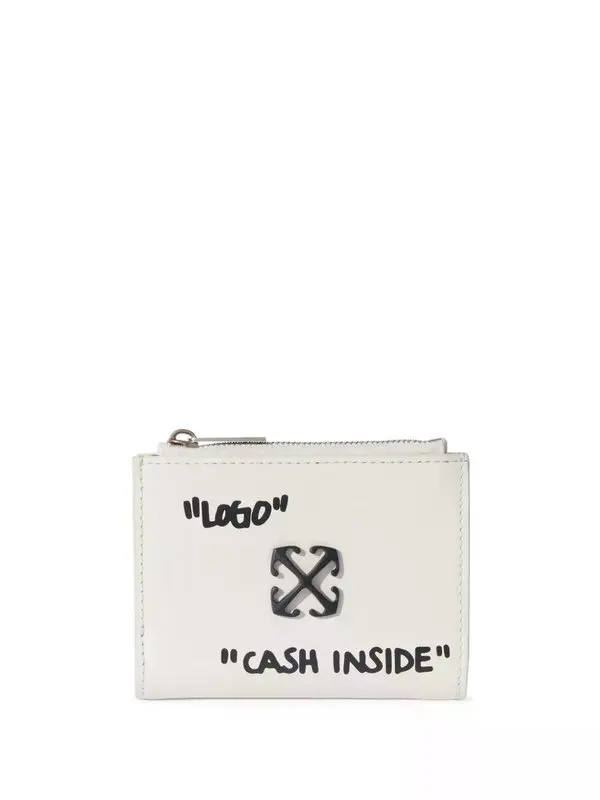 Off-White Jitney Quote Wallet - White