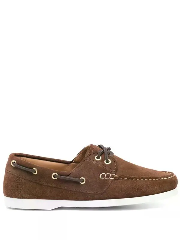 P.a.r.o.s.h Suede Boat Shoes - Brown
