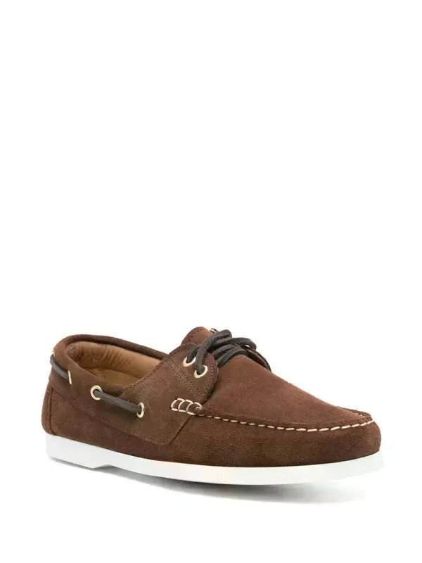 P.a.r.o.s.h Suede Boat Shoes - Brown