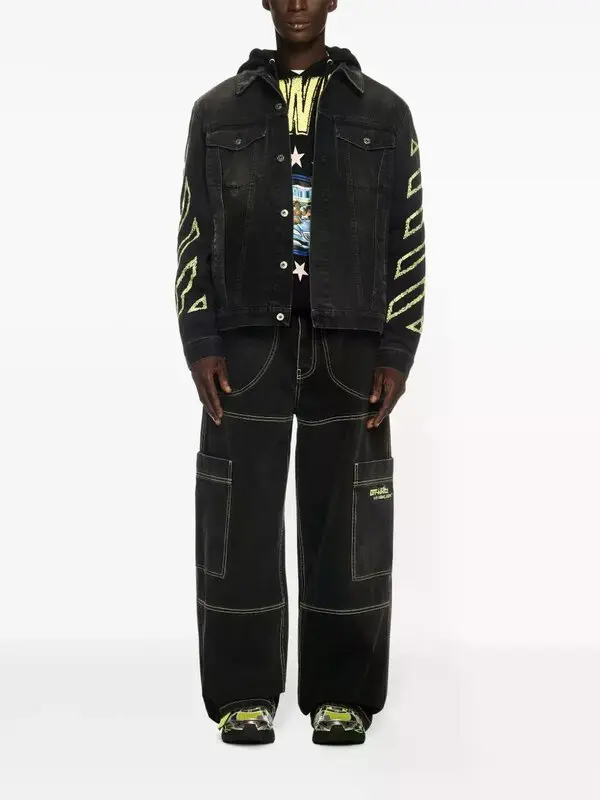 Off-White Arrow Outline Denim Jacket