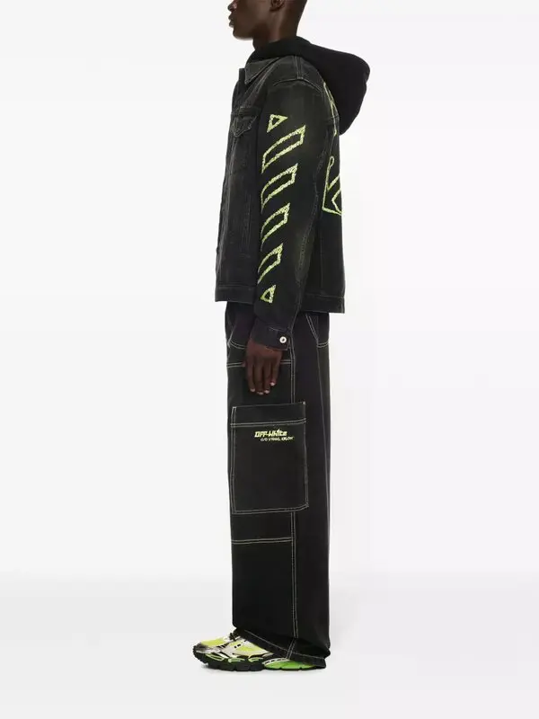 Off-White Arrow Outline Denim Jacket