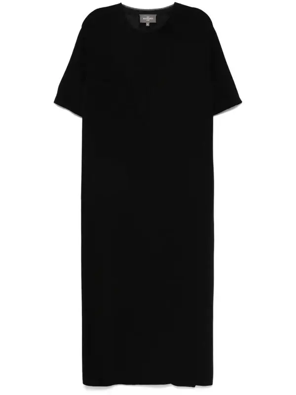 Eric Bompard Knitted Midi Dress - Black