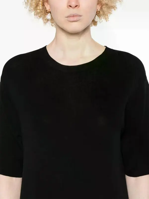 Eric Bompard Knitted Midi Dress - Black