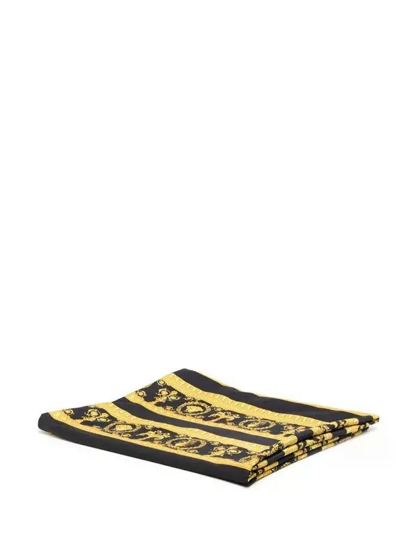 Versace Heart Baroque King Duver Cover - Black