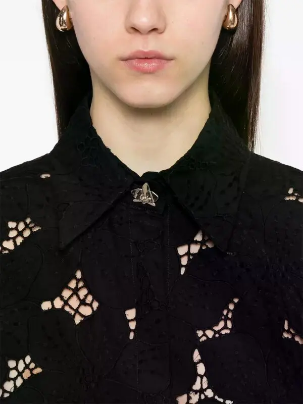 GENNY Floral-embroidered Shirt