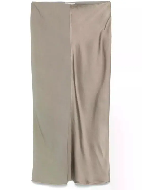 Ami Satin Midi Skirt