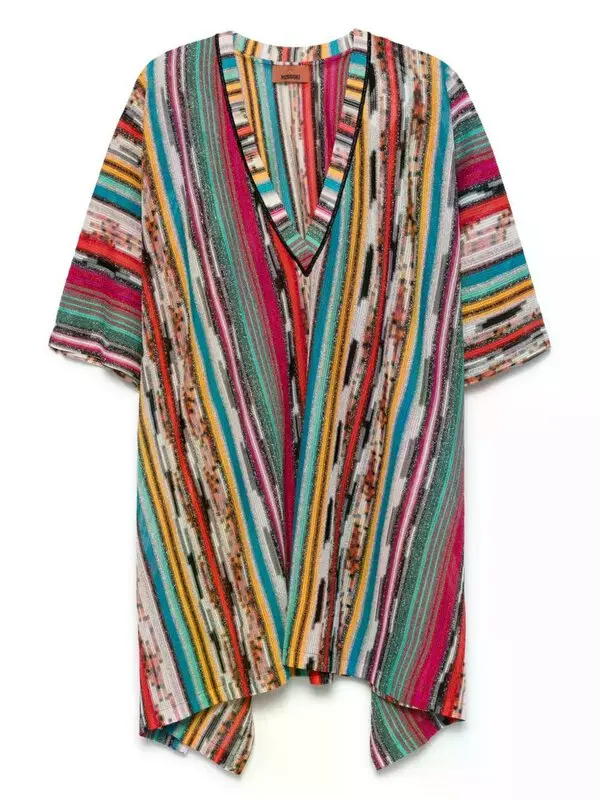 Missoni Striped Cover Up - Red